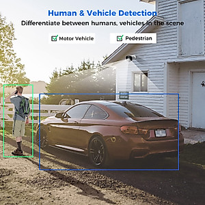 【3TB HDD+Human/Vehicle Detect】 Hiseeu 4K PoE Security Camera System, Home Surveillance Kits w/4Pcs 5MP IP Security Camera Outdoor&Indoor, 16Ch 8MP PoE NVR, Two Way Audio, Spotlight Alarm, 7/24 Record