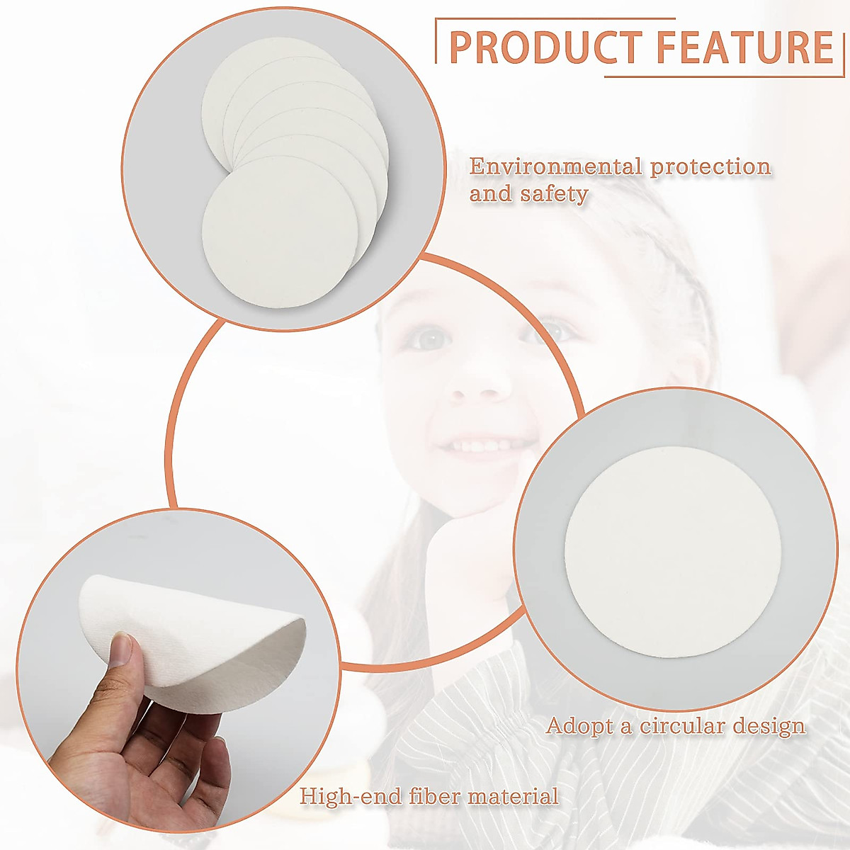 60 Sheets Round Microwave Kiln Papers Ceramic Fiber Paper, LASZOLA Oven Insulation Hot Melt Kiln Paper for DIY Glass Fusing Pottery Ceramic Fiber Insulation Blanket - 4.7 inch/ 12cm