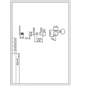 Grover 406G Rotomatic 18:1 Self Locking 3 Per Side Machine Heads, Gold