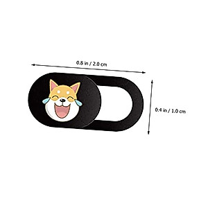 SOLUSTRE Phone Camera Cover 6pcs Decoration Privacy Web Dog Pattern Adhesive Slide with Laptop Cover Tablet Computer Phone Protector Lovely Webcam Blocker for Camera Tablet para Niños