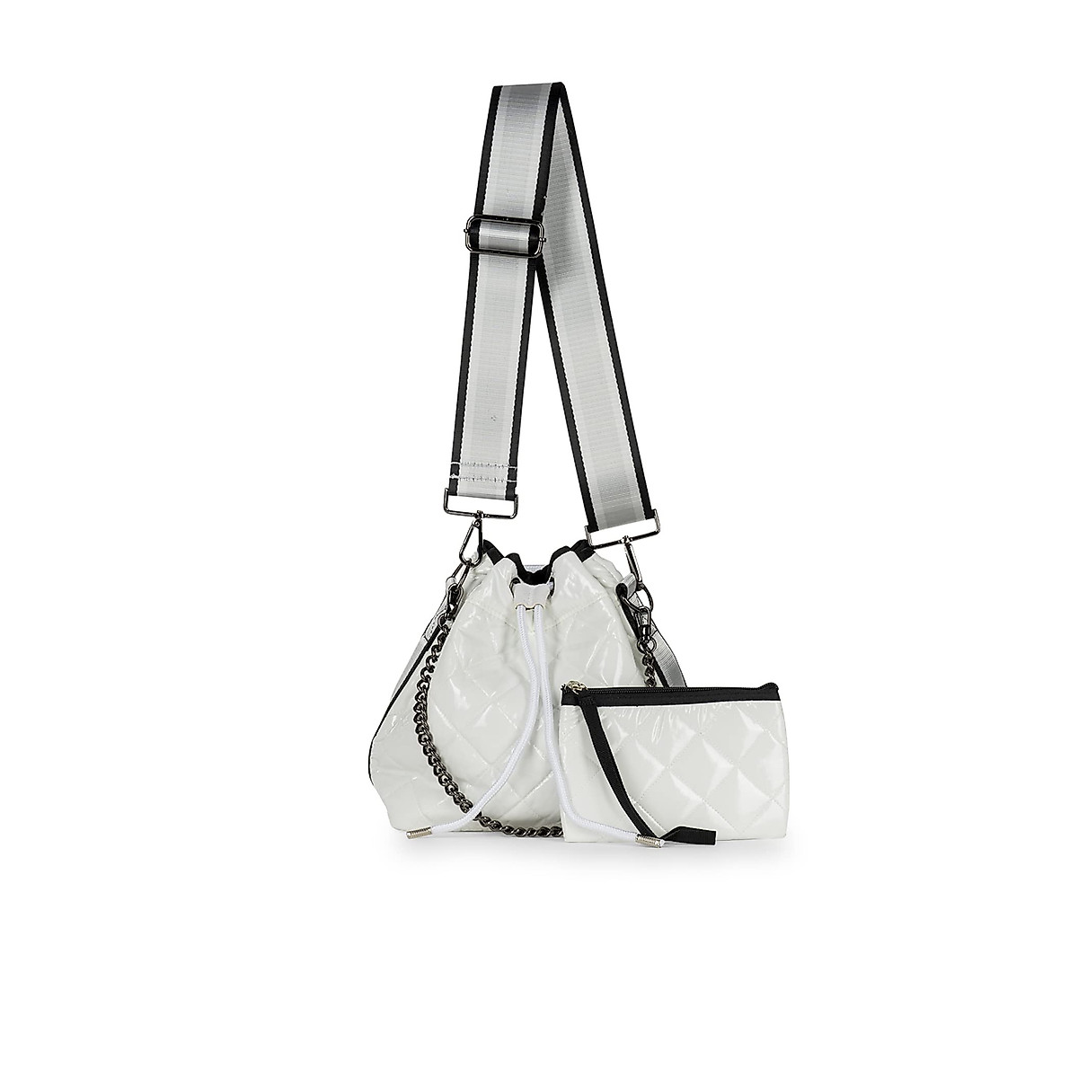 Haute Shore - Lindsey Blanc Puffer Bucket Bag, White Quilted