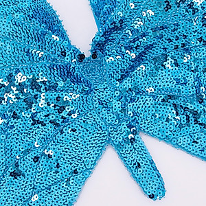 Hoohu Womens Indian Belly Dance Costumes Performance Outfits Butterfly Bandage Padded Bra Sequin Pearl Embroidery Tank Top