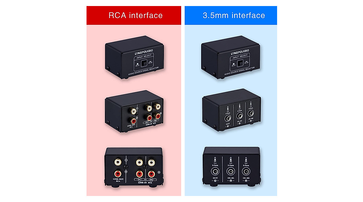 JINGFENG Audio Switcher: Seamless 2 in 1 RCA Solution