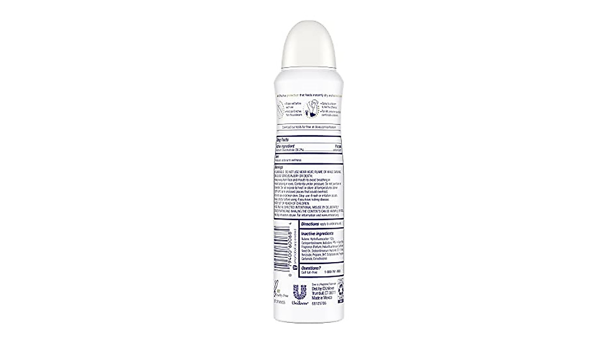 Dove Caring Coconut Dry Spray Antiperspirant - 48H Protection for Women