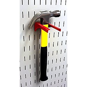 Wall Control KT-400-WRK R Slotted Tool Board Workstation Accessory Kit for Wall Control Pegboard Only, Red