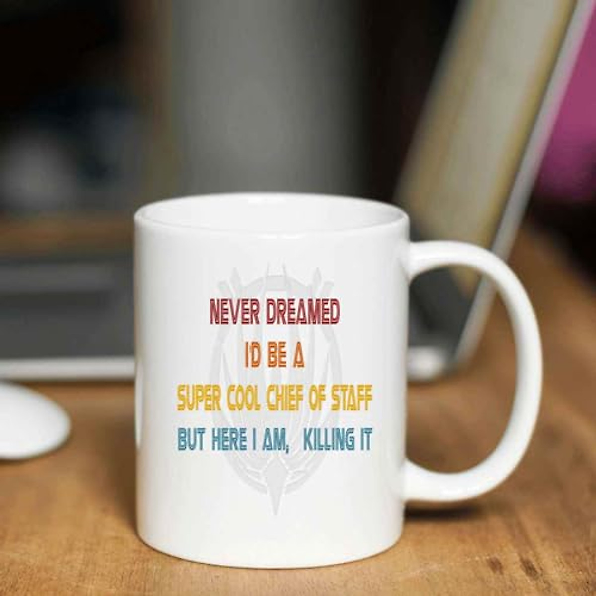 Staff Member Gift - Killing It - Grey Multicolor Unisex Sweat - Ideal Chief Of Staff 11 Oz White Ceramic Coffee Mug