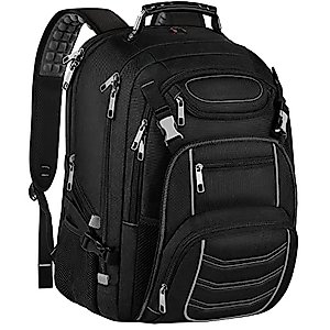 18.4 Laptop Backpack for Men, 60L Extra Large Gaming Laptops Backpack with USB Charger Port,TSA Friendly Flight Approved RFID Anti-Theft Pocket Heavy Duty Durable Computer Bag Backbag