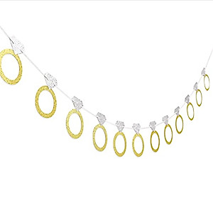 Bachelorette Party Banner - Glitter Gold and Silver Diamond Ring Banner, Engagement Party Decorations, Bride to Be Decorations , Bridal Shower Decorations