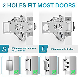Portable Door Lock for Travel Hotel Safety - Metal Hotel Door Locks for Travelers Apartment Home Security Bedroom Hotel Room Locks for Kid Women Travel Gifts Apartment & Travel Essentials