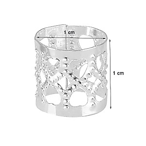 Tbestmax 200 pcs Dreadlocks Beads Hair Braid Rings Clips Dread Locks Hair Braiding Metal Cuffs Decoration/Accessories Jewelry, Silver and Gold