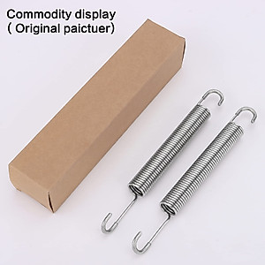 GNPADR GUPO 6-1/4 inch (2Pcs) Stainless Steel Replacement Recliner Sofa Chair Mechanism Tension Spring - Long Neck Hook Style