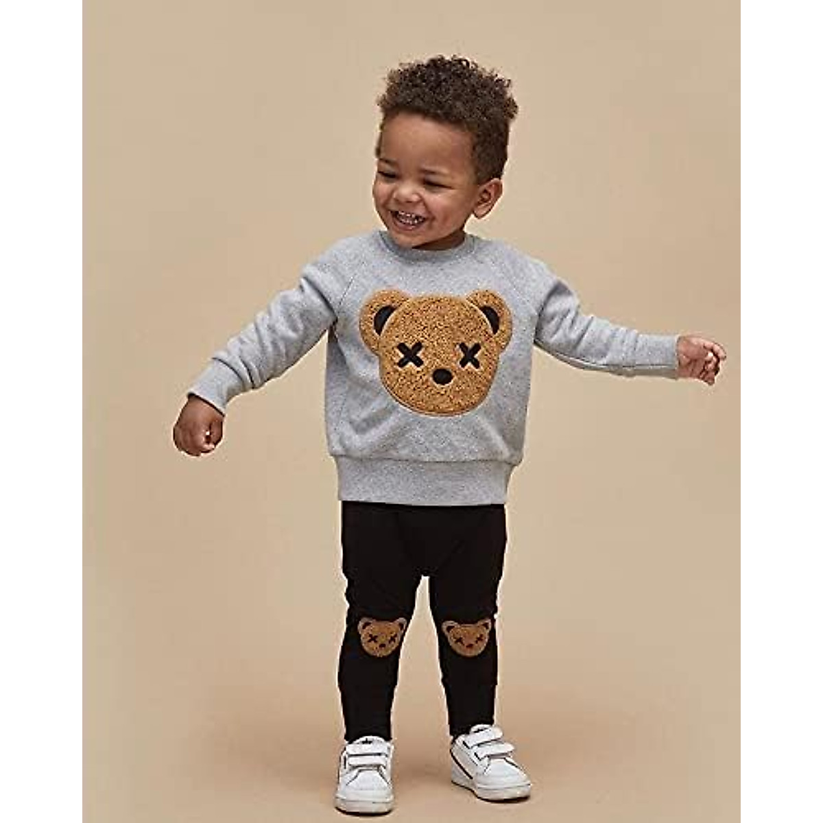 WZTYYDS Toddler Boy Clothes 2T 3T 4T 5T Fall Outfits Baby Pullover & Pants Sets Kids Winter 2Pcs Sweatsuit
