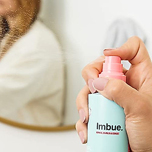 Imbue Leave-In Conditioning Spray for Curly Hair, 6.7 fl oz, Coconut Oil - Frizz Control, Leave in Conditioner for Dry, Damaged Curls, Curly Girl Compliant, Vegan