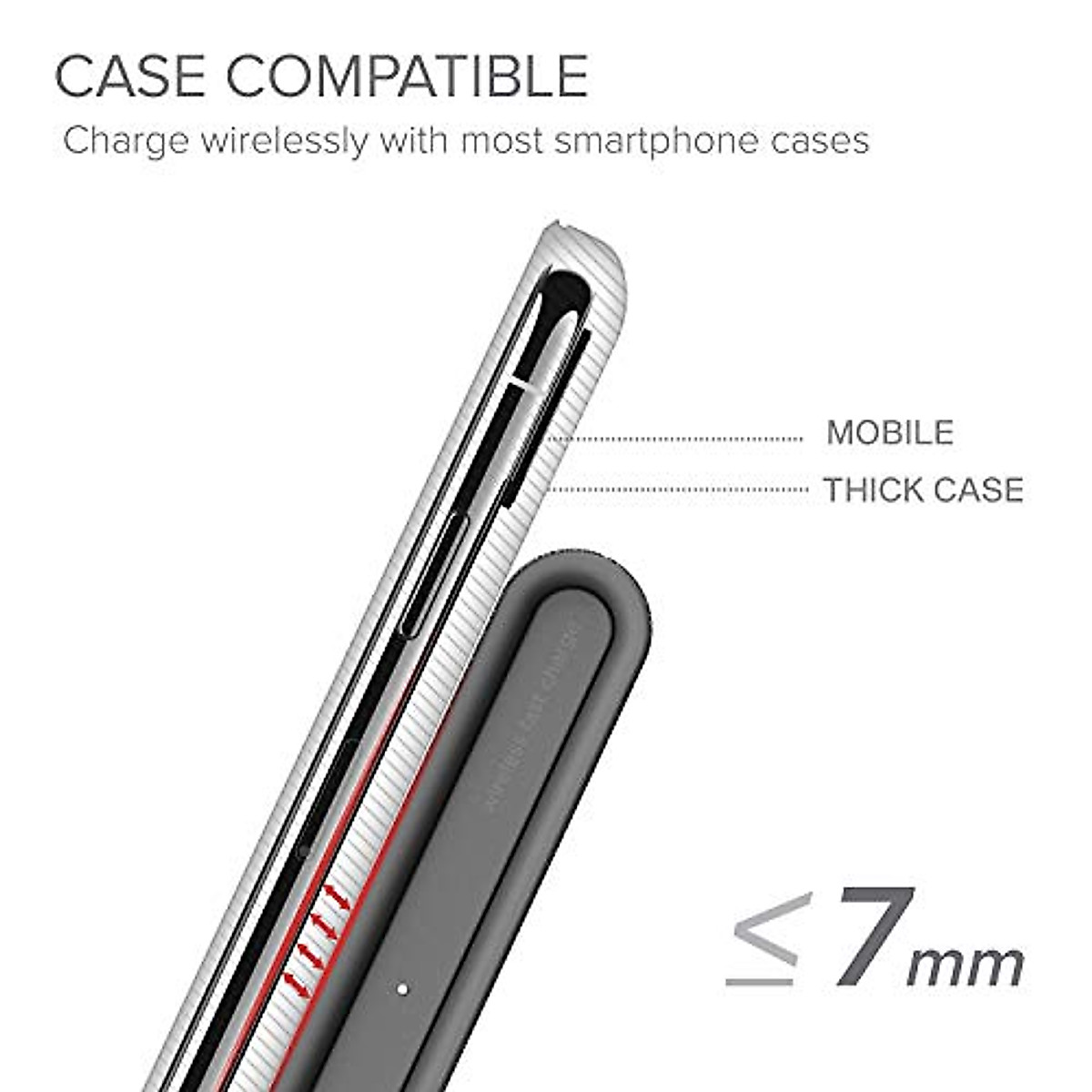 iOttie Ion Wireless Fast Charging Stand, Qi-Certified Charger 7.5W for IPhone XS Max R 8 Plus 10W for Samsung S9 Note 9, Includes USB C Cable & AC Adapter, Ash