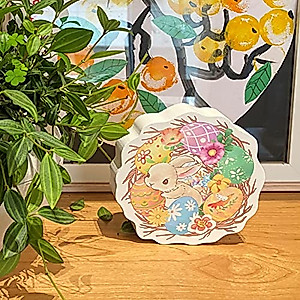 Easter decorations 5 pcs bunny table wooden signs Easter tabletop decor Decorative Centerpieces Decoration for Easter Day Home Kitchen Signs