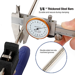 WORKPRO 12-Inch Steel Bar Clamps Set, 2-pack Quick-Release Clutch Style Bar Clamps with 2-1/2" Throat, Micro-Adjustment Handle and 600 lbs Load Limit, Steel F Clamp for Woodworking, Metalworking, DIY