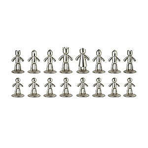 Umbra Buddy Chess Set For Kids & Adults – Modern Original Chessboard Game Made of Metal With Nickel & Titanium Finish – Measures 13 x 13 by 1 ½ Inch (33 x 33 x 3.8 cm) - Velvet Bottom for Easy Moving