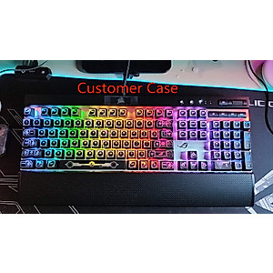 104 Keycaps RO G Style Backlit Keycap Switch for Corsair K65 K68 K70 RGB LUX K95 Platinum RGB Strafe Mechanical Keyboards Gaming