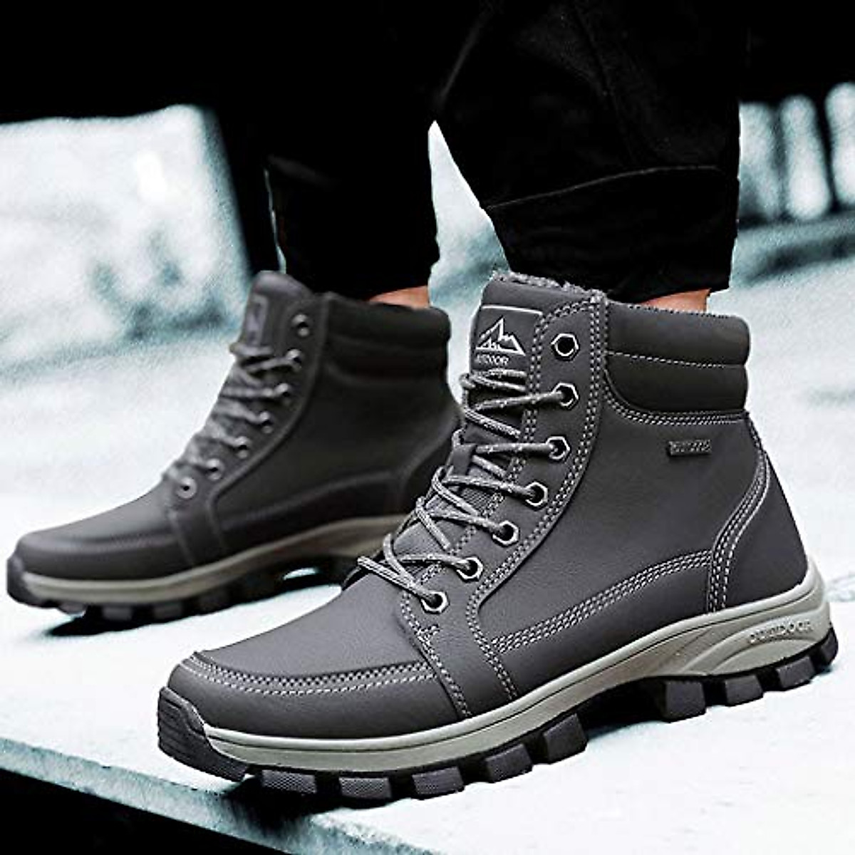 Snow Hiking Boots,Fheaven Men's Outdoor Mountaineering Sport Shoes Warm Sports Boots