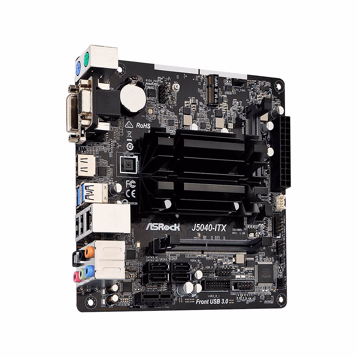 ASRock J5040-ITX Intel Quad-Core Processor J5040 Chipset Mini-ITX Motherboard