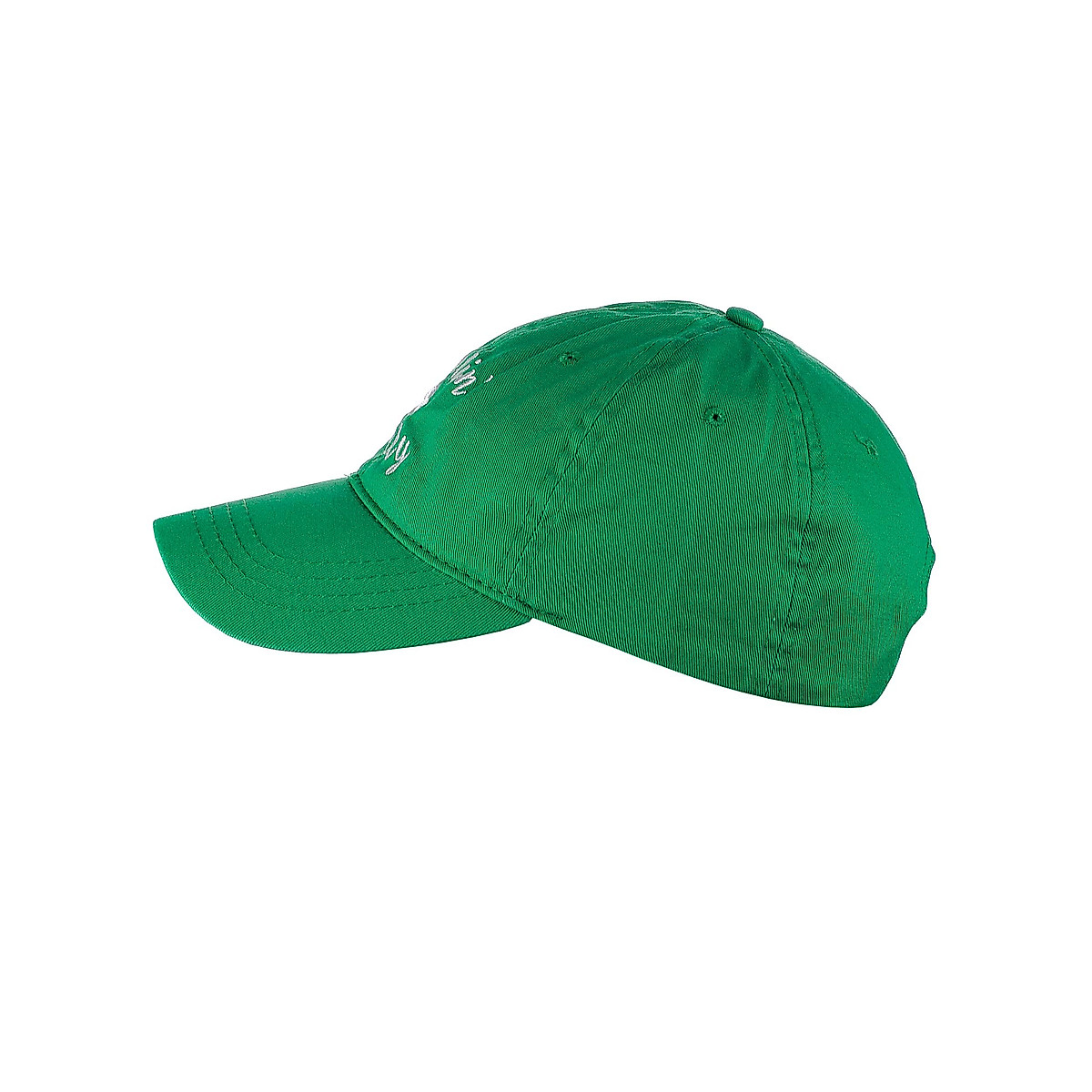 D&Y St. Patrick's Day Embroidered Quote Lucky Clover Low Profile Baseball Cap, Lucky, Green