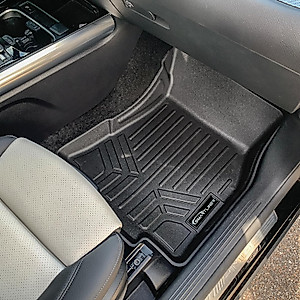 SMARTLINER SA0533/B0533 All Weather Custom Fit 2 Row Black Floor Mat Liner Set for 2021 Mercedes-Benz GLA-Class