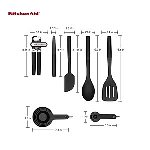 KitchenAid Universal Tool and Gadget Set, 14 Piece, Black
