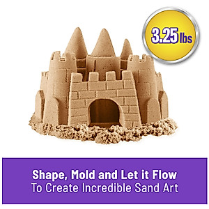 Kinetic Sand, The Original Moldable Play Sand, 3.25lbs Beach Sand, Sensory Toys for Kids Ages 3 and up (Amazon Exclusive)