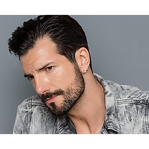 Handmade stud earrings Black sterling silver men's earring studs unusual unique for men earrings men jewelry for him boyfriend male earrings