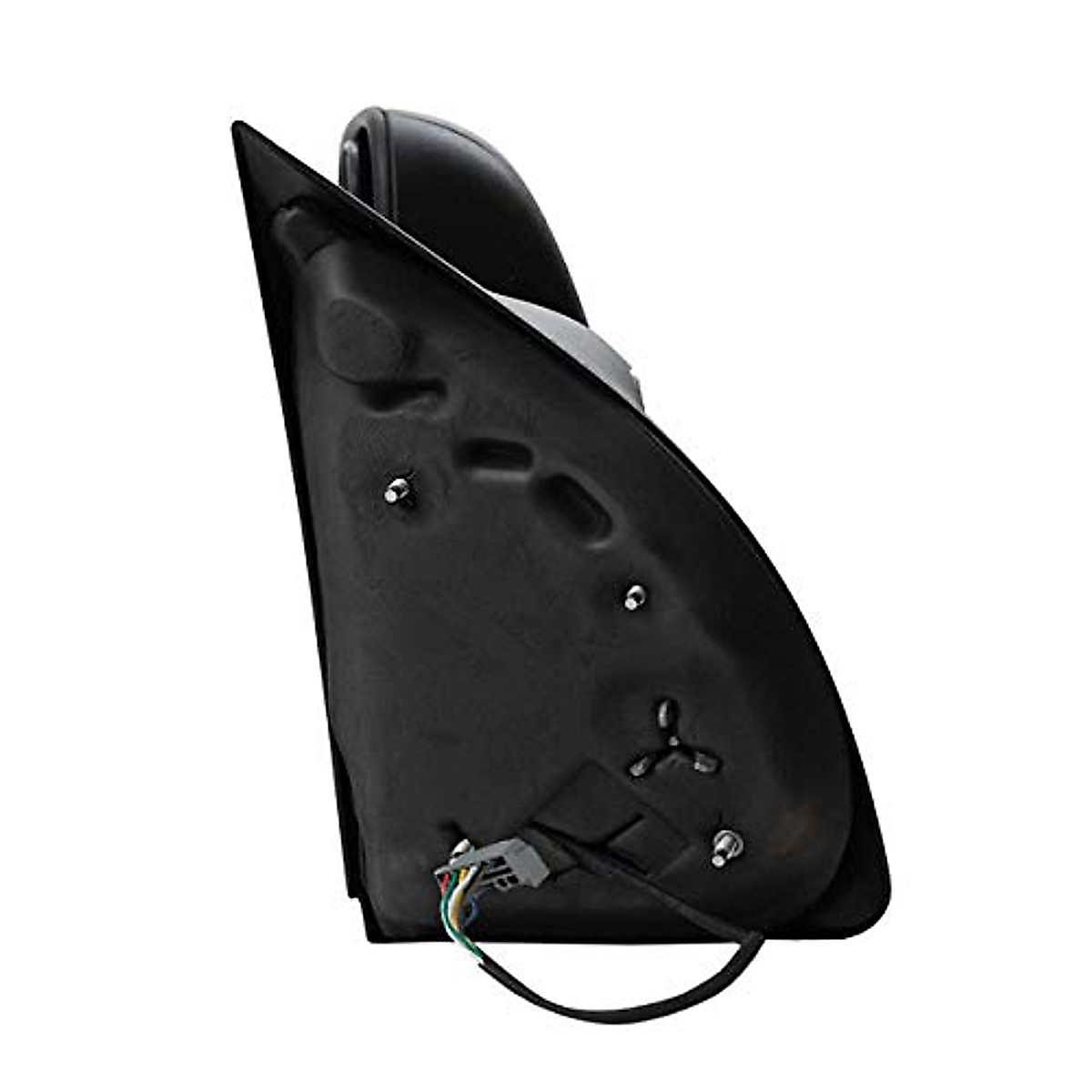 AutoShack KAPFO1320268 Driver Towing Mirror Power Black Textured Heated Manual Folding Replacement for 2001-2005 Ford Excursion 2003-2007 F-250 Super Duty F-350 Super Duty 5.4L 6.0L 6.8L 7.3L 4WD RWD