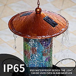 2023 Newest Solar Wild Bird Feeder Hanging for Garden Yard Outside Decoration, Waterproof Lantern Design Feeder for Birds, Solar Bird Feeder as Gift Ideas for Bird Lovers