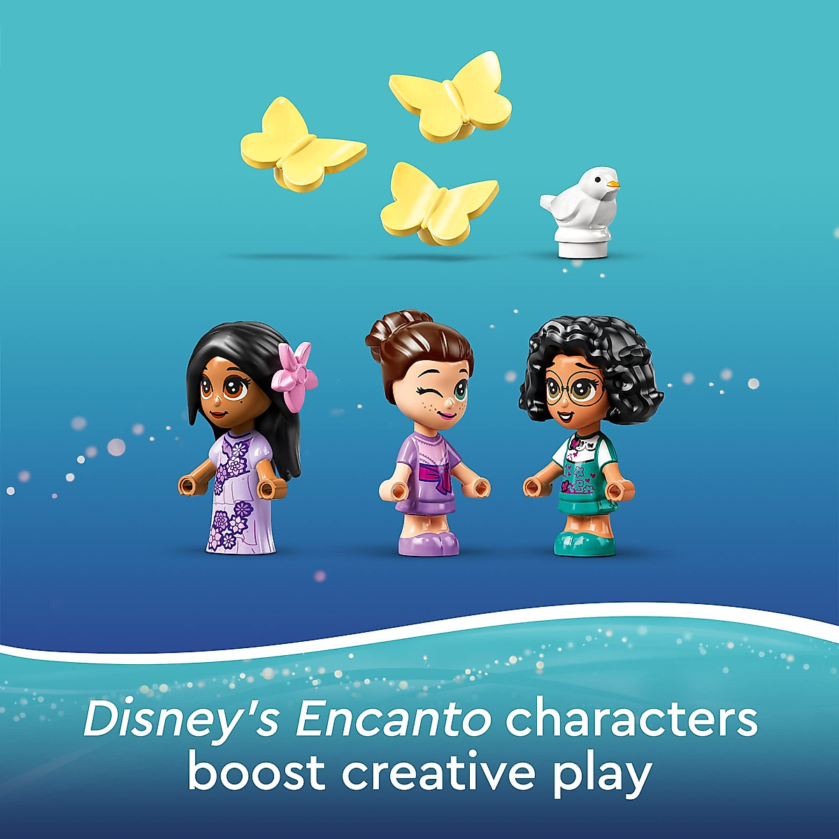 LEGO Disney Encanto Isabela’s Magical Door 43201 Building Kit; A Great Construction Toy for Independent Play, with Butterflies, Bird and Memorable Characters in a Foldable Flower Room (114 Pieces)