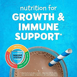 PediaSure Immune Support Kids Protein Shake Grow & Gain Vanilla and Chocolate Flavors, 8 Fl Oz 6 Pack (Chocolate)