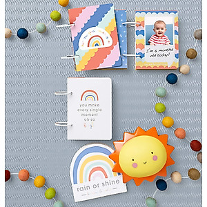 C.R. Gibson Rainbow ''Our Magical Memories'' On-The-Go Memory Baby Book Binder, 25 Cards, 4.3'' W x 5.75'' H