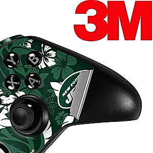 Skinit Decal Gaming Skin Compatible with Xbox One Elite Controller - Officially Licensed NFL New York Jets Tropical Print Design