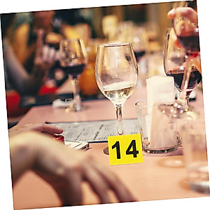 Parliky 20Pcs Reusable Acrylic Markers for Restaurants Events and Parties Table Evidence Markers for Order Identification and Organization