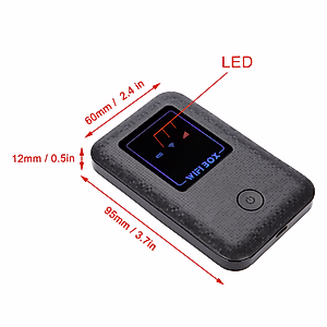4G LTE Mobile Hotspot Device, Box-high Speed-2100Mah-can Connect up to 10 Users-USB Charging Portable 4G Router,Suitable for Mobile Phones,Laptops,etc.(T1)