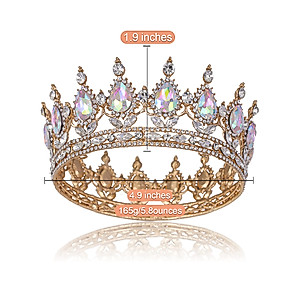 Princess Crowns and Tiaras for Little Girls - Crystal Princess Crown, Birthday, Prom, Costume Party, Queen Rhinestone Crowns