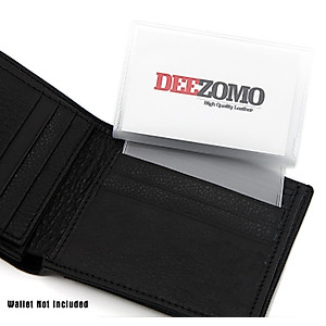 DEEZOMO SET OF 2 Wallet Inserts Replacement 6 Page Card Holder for Bifold or Trifolds Wallet