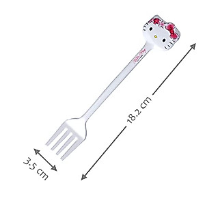 Hello Kitty Flowers Cute Pink Dinnerware Flatware Meal Set – Plate Bowl Cup Fork Spoon, 5 pieces