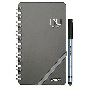 Nu Board Memo Size (4 x 7 inch) International Edition NASH04US08 Whiteboard Notebook - Dry Erase Notebook - Dry Erase Mini Size Board - Environmentally Reusable Notebook