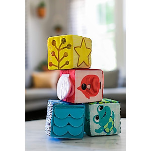 Baby Einstein Explore & Discover Soft Blocks Toys, Ages 3 months +