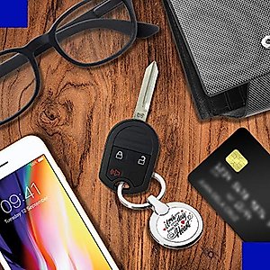 Keyless2Go Replacement for New Uncut Keyless Remote Head Key Fob for Select F-150 Edge Escape Explorer Fusion Vehicles That use OUCD6000022 164-R8070