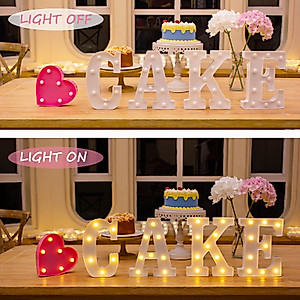 IFDGCTK Light Up Letters, Led Letters Lights 26 Alphabet, Decorative Lighted Letters, Battery Powered Led Marquee Light Up Letters for Party, Bar, Night Light, Home Decor(Letter Y)