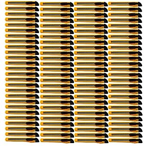 100x Bulk Small Yellow Utility Knife Box Cutters Snap Off Blade 9MM Blade