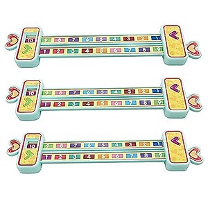 Ciieeo 3PCS Wooden Toys Wooden Puzzles Puzzles Puzzles Numbers Matching Toy Montessori Math Toy Early Educational Stationery Cartoon Teaching aids Material Ruler
