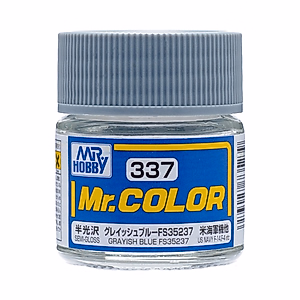 C337 Semi Gloss Grayish Blue FS35237 10ml, GSI Mr. Color