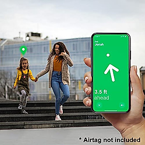 Mouzor AirTag Holder Case, Cute Doughnut Airtag Necklace with Adjustable Stopper for Kids Children, Soft Silicone Shockproof Air Tag Holder Cover with 29 inch Elastic Lanyard (Pink)