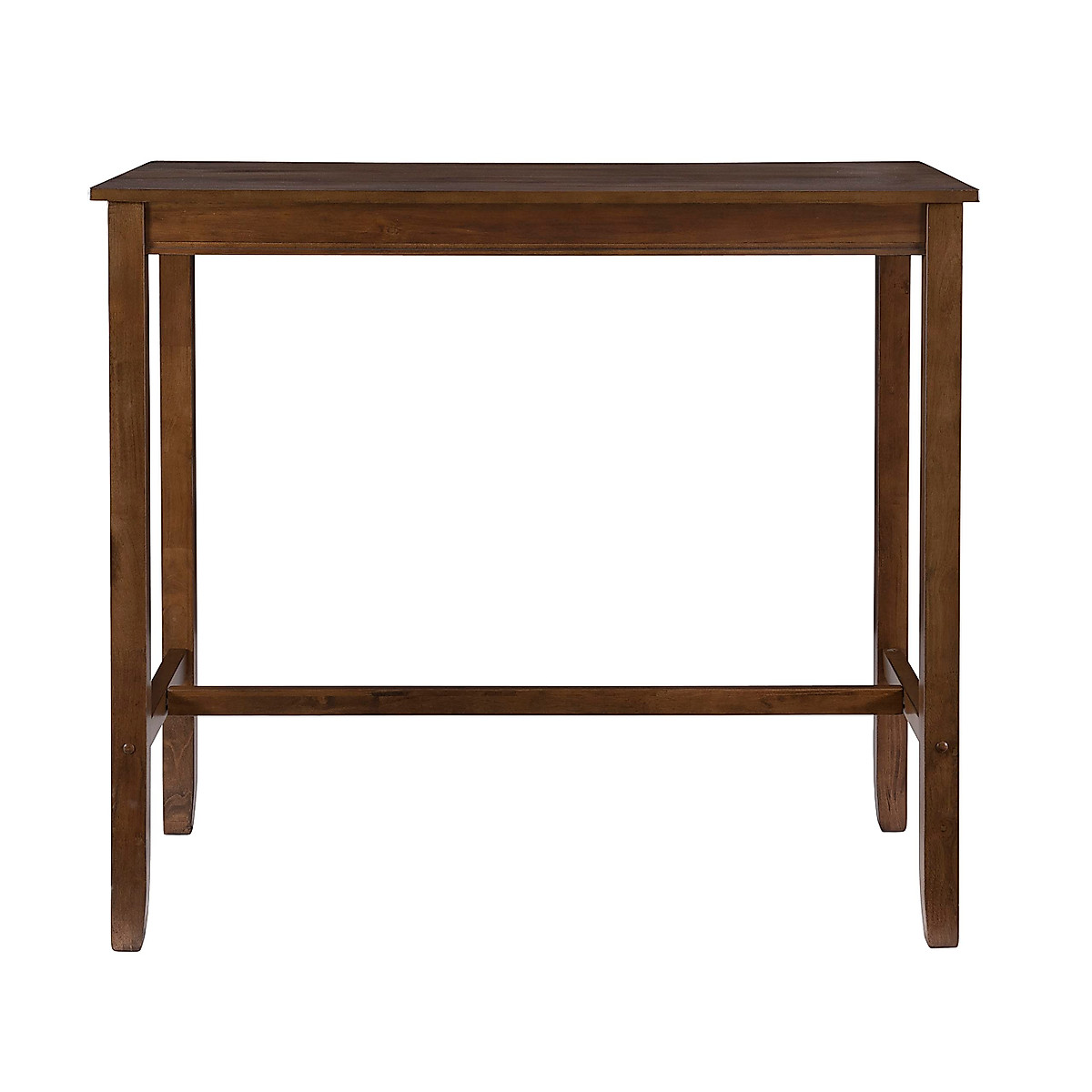 Linon 42 inch Height Pub Claridge Table, Rustic Brown Bar