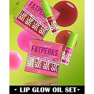 4 Colors Lip Oil Lip Glaze,Hydrating Tinted Plumping Lip Gloss,Fat Lip Oil Drip,Big Brush Head Clear Pink Shiny Glow Reviver Lip Care Oil,Long Lasting Non-sticky Transparent Lip Oil,Makeup Gift-SetA